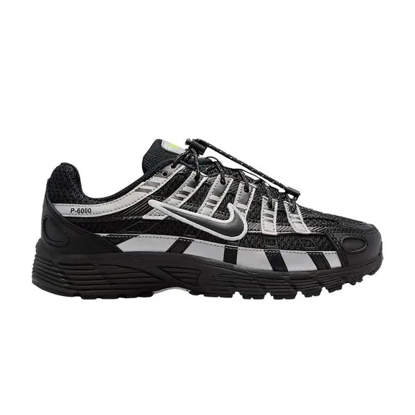 Nike P-6000 Gs Metallic Silver Volt Ice - Black
