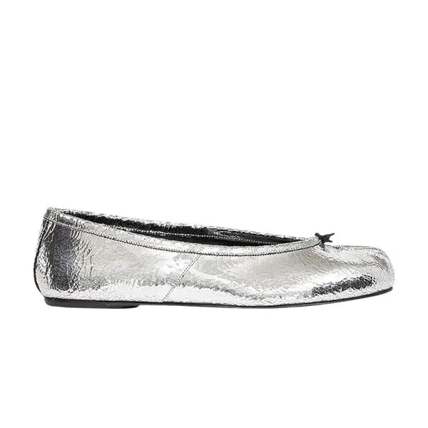 MAISON MARGIELA Wmns Tabi Ballerina Flat 'broken Mirror - Silver