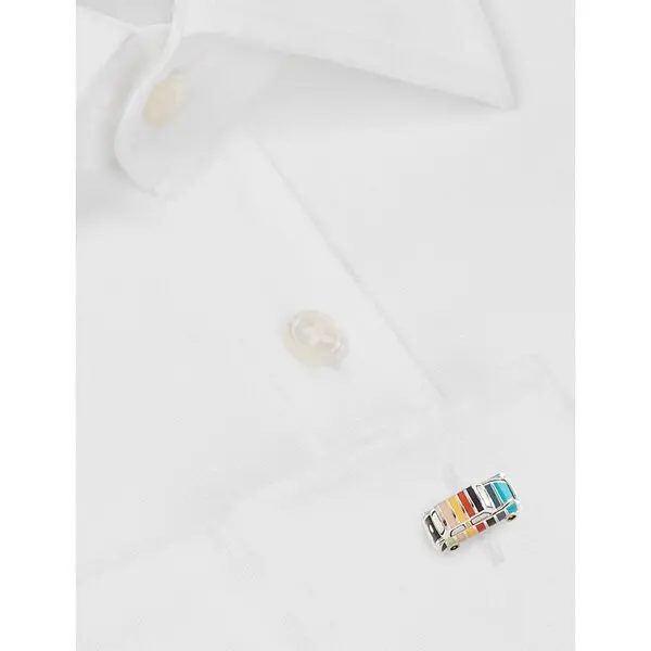 Paul Smith Mini Striped Metal Cufflinks