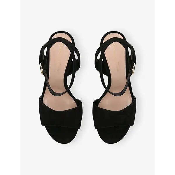 GIANVITO ROSSI Ardea 70 Platform Suede Sandals