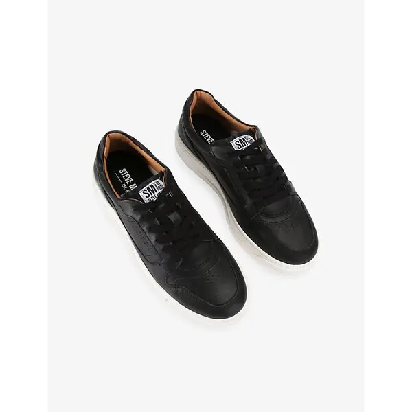 Steve Madden Cliff Leather Trainers - Black