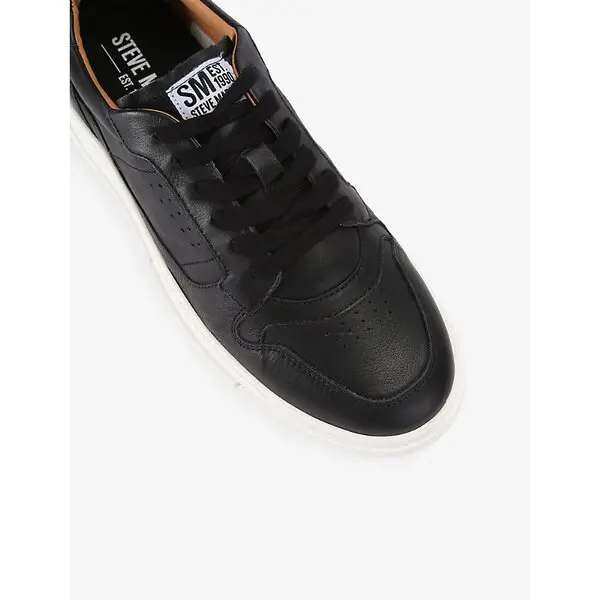 Steve Madden Cliff Leather Trainers - Black