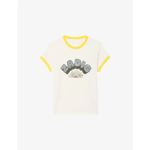 Zadig&Voltaire Short-sleeved Cotton-jersey T-shirt With Branded Print - Judo