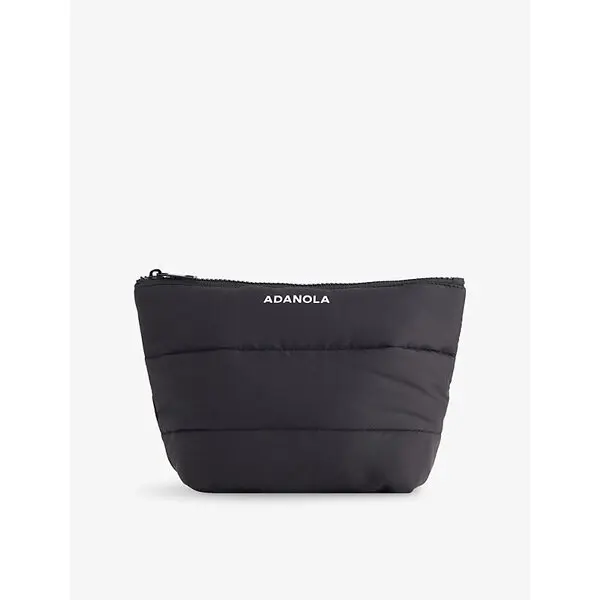 ADANOLA Quilted Puffer Pouch - Black