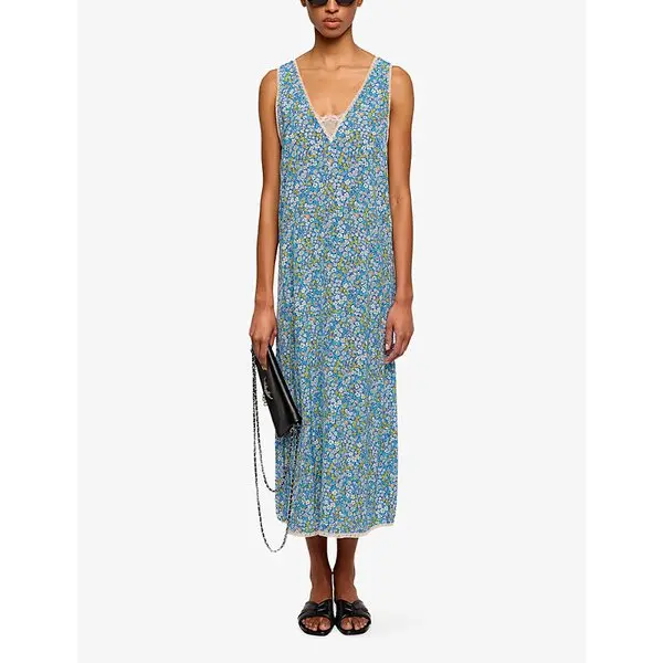 Zadig&Voltaire Renzo Floral-print Woven Midi Dress