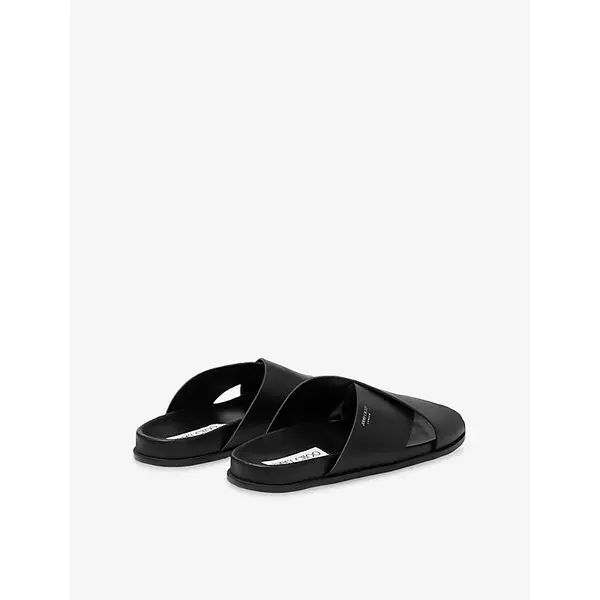 JIMMY CHOO Sol Leather Slides