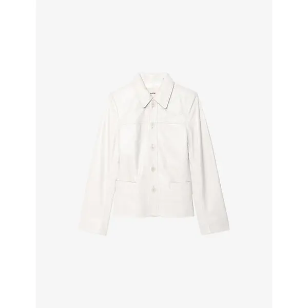 Zadig&Voltaire Liamys Branded Leather Jacket - Judo