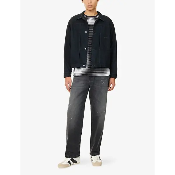 A.PRESSE Vintage Regular-fit Denim Jacket - Custom