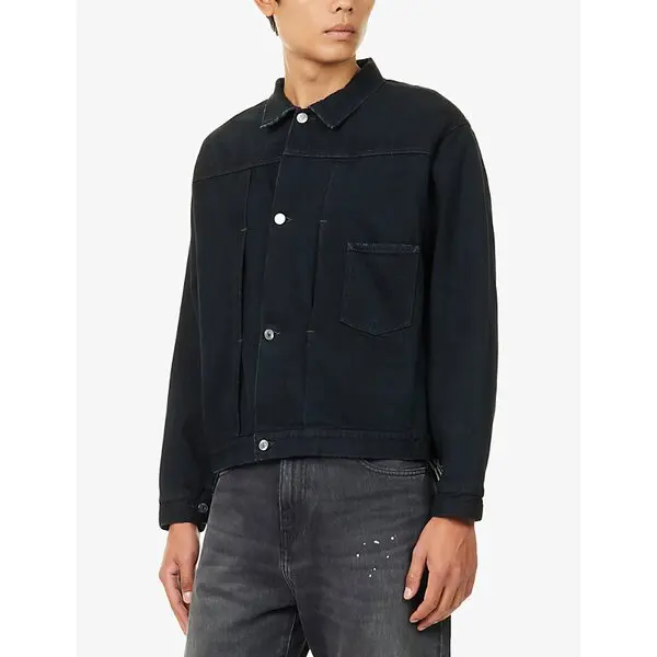 A.PRESSE Vintage Regular-fit Denim Jacket - Custom