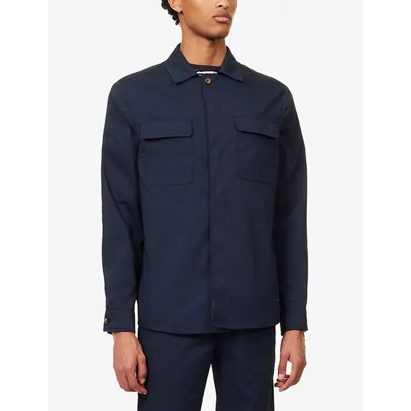 Eleventy Suede Shirt Jacket