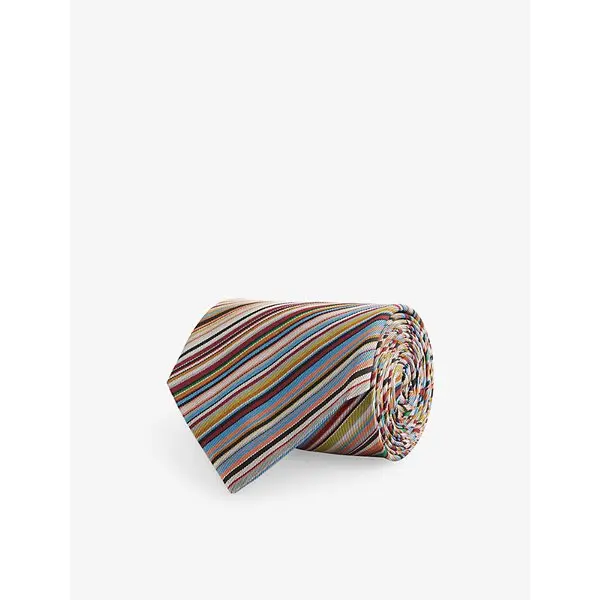 Paul Smith Signature Striped Silk Neck Tie - Multicolour