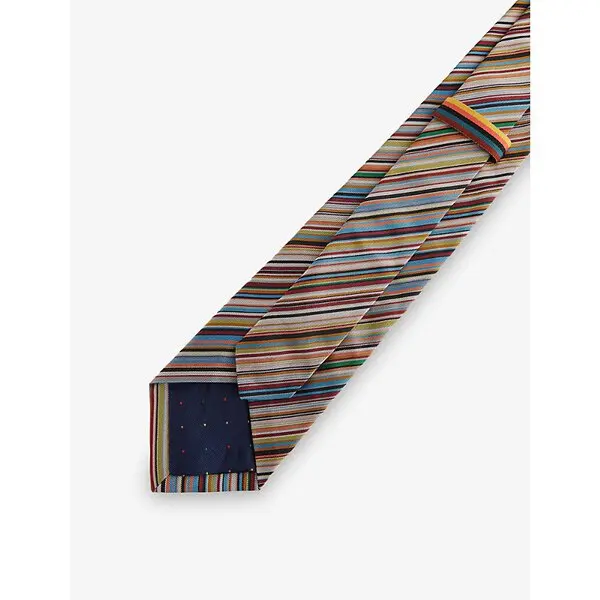 Paul Smith Signature Striped Silk Neck Tie - Multicolour