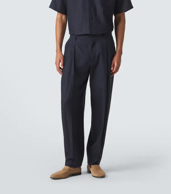 Dolce & Gabbana Tailored Linen Tapered Pants