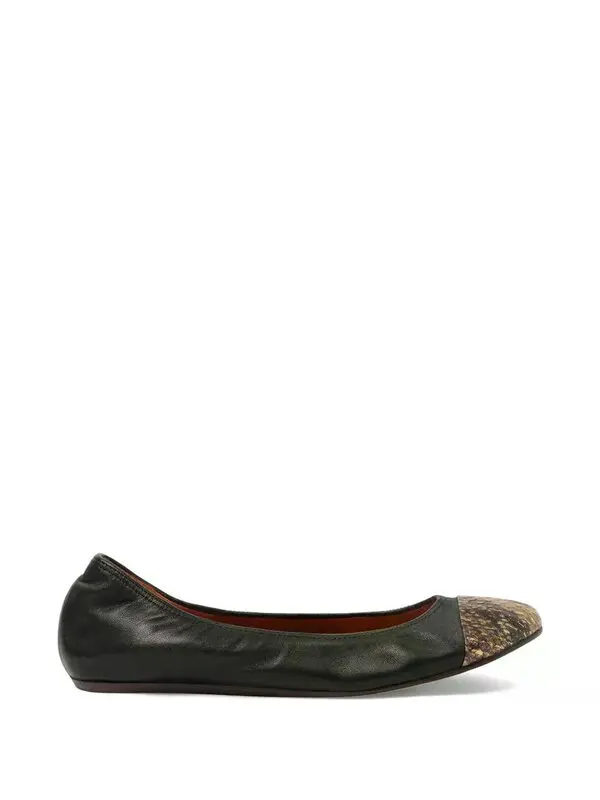 LANVIN Cap-toe Ballet Flats