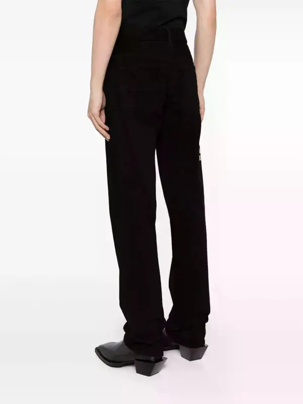 Amiri Logo-appliqué Straight-leg Jeans