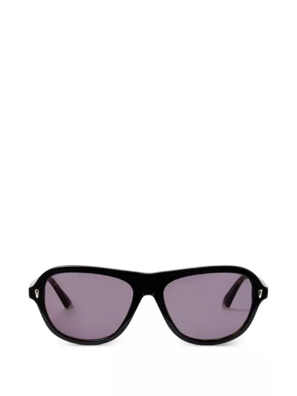 Sandro Pilot Frame Sunglasses - Black