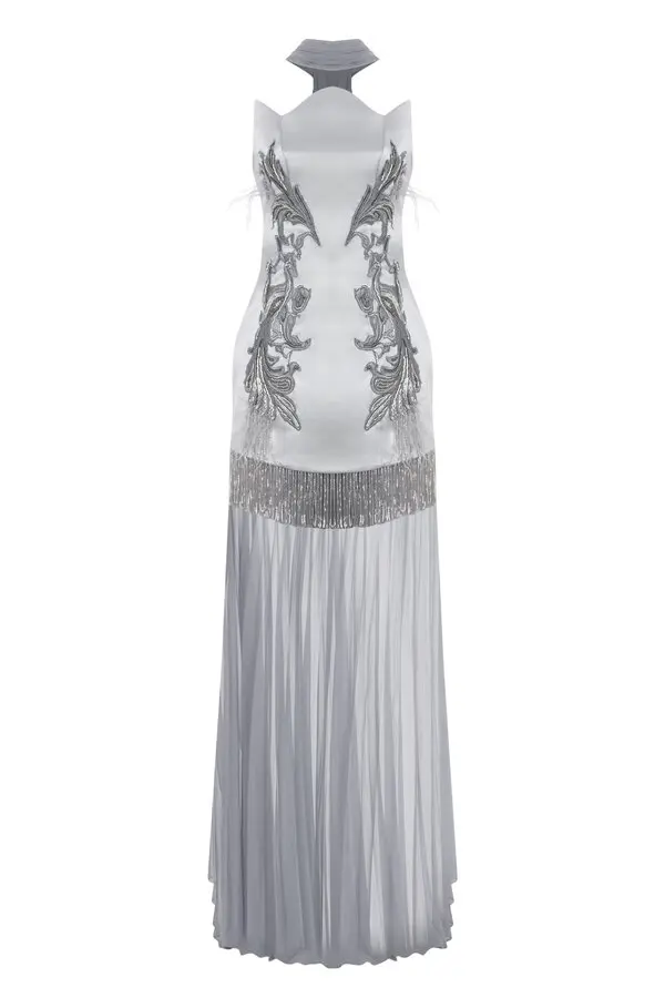 TUBA ERGIN Leon Mini Evening Dress With Detachable Maxi Skirt