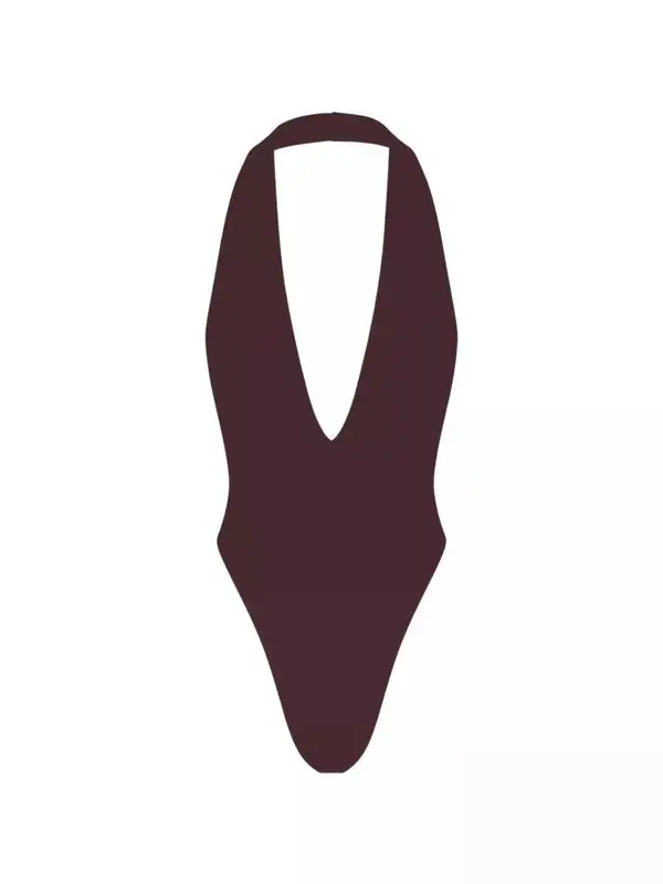 Myra Swim Ralph Halterneck Swimsuit - Brown