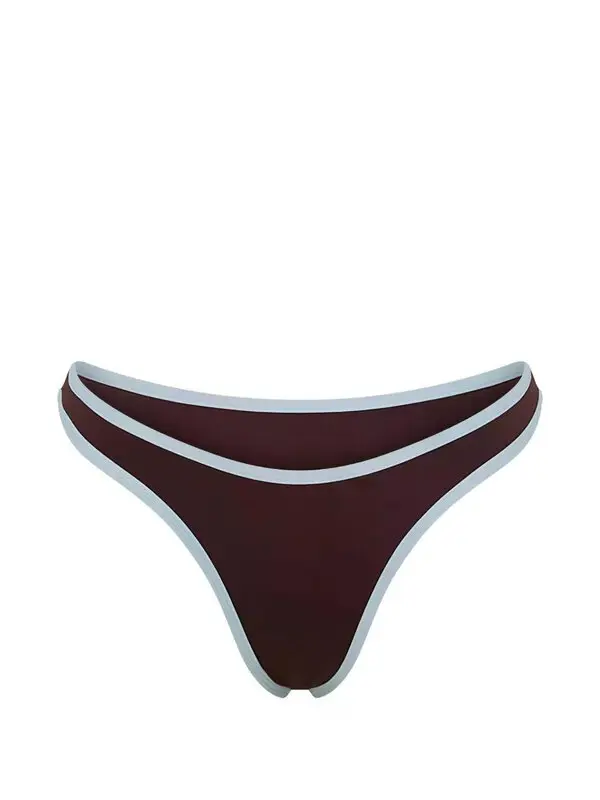 Myra Swim Cindy Contrasting Bikini Bottoms - Brown