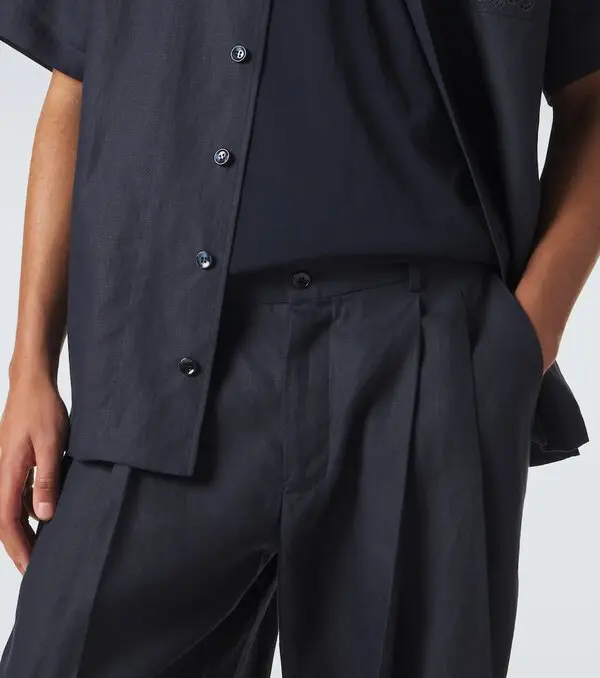 Dolce & Gabbana Tapered Linen Trousers