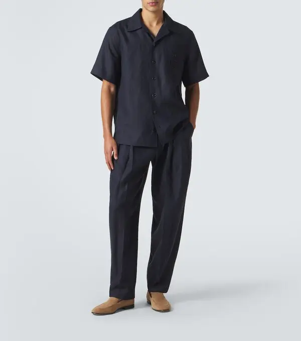 Dolce & Gabbana Tapered Linen Trousers