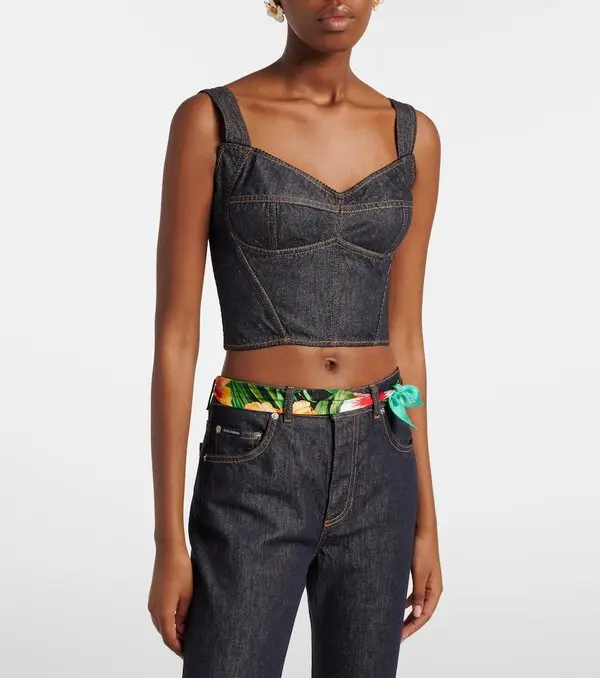 Dolce & Gabbana Denim Bustier