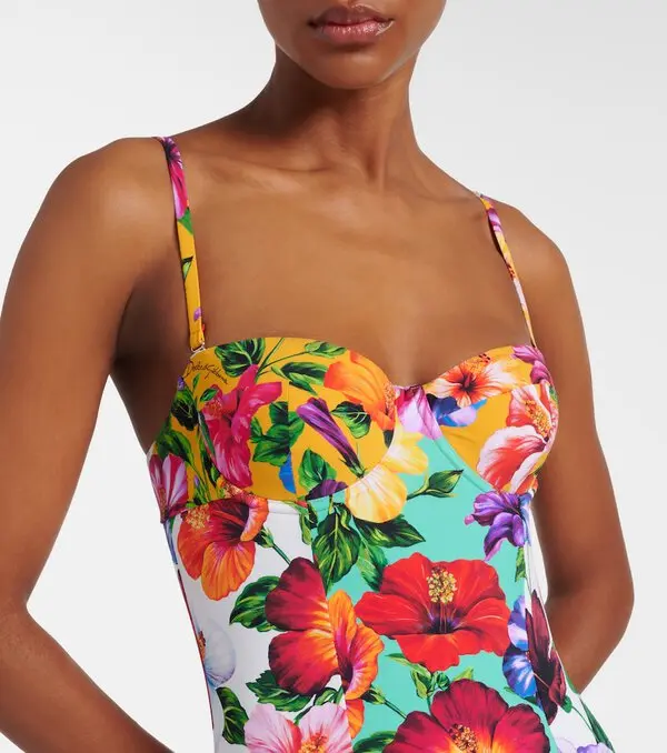 Dolce & Gabbana Floral One-piece Swimsuit