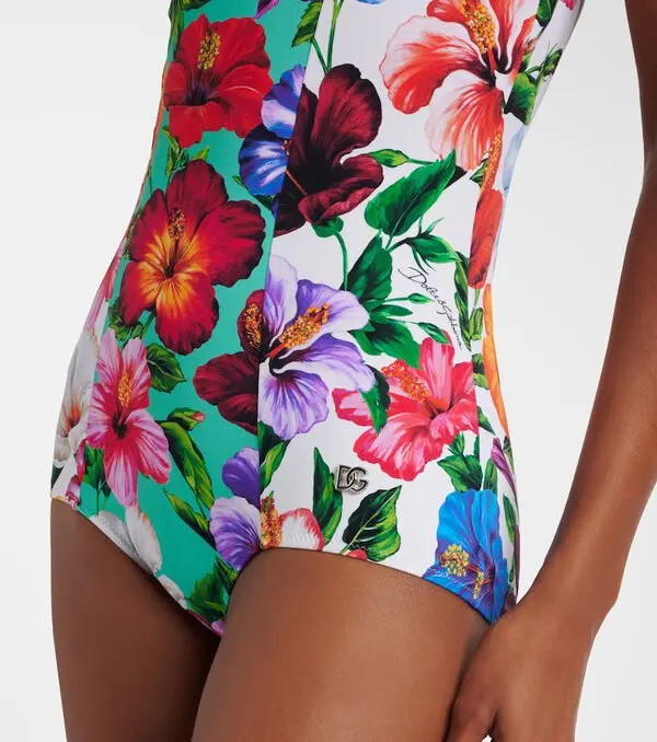 Dolce & Gabbana Floral One-piece Swimsuit
