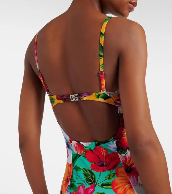 Dolce & Gabbana Floral One-piece Swimsuit