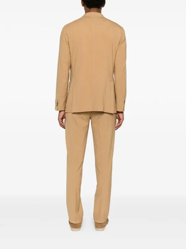 Boglioli Wool Double-breasted Suit - Beige