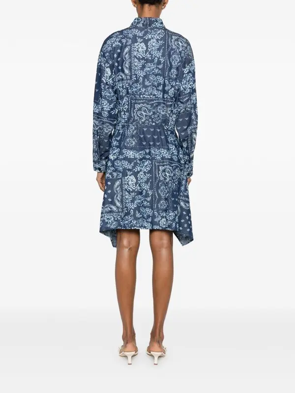Emporio Armani Printed Cotton Shirt Dress