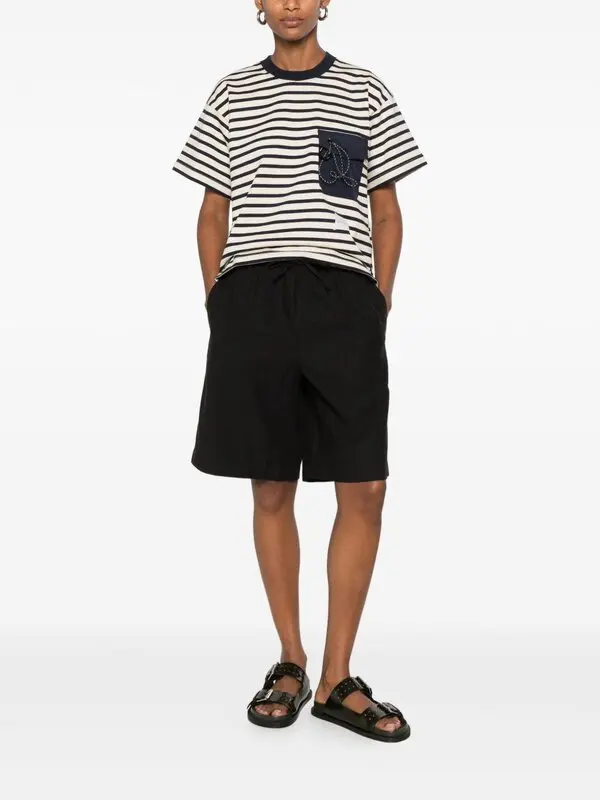 DUNST Cotton Blend Pajama Shorts