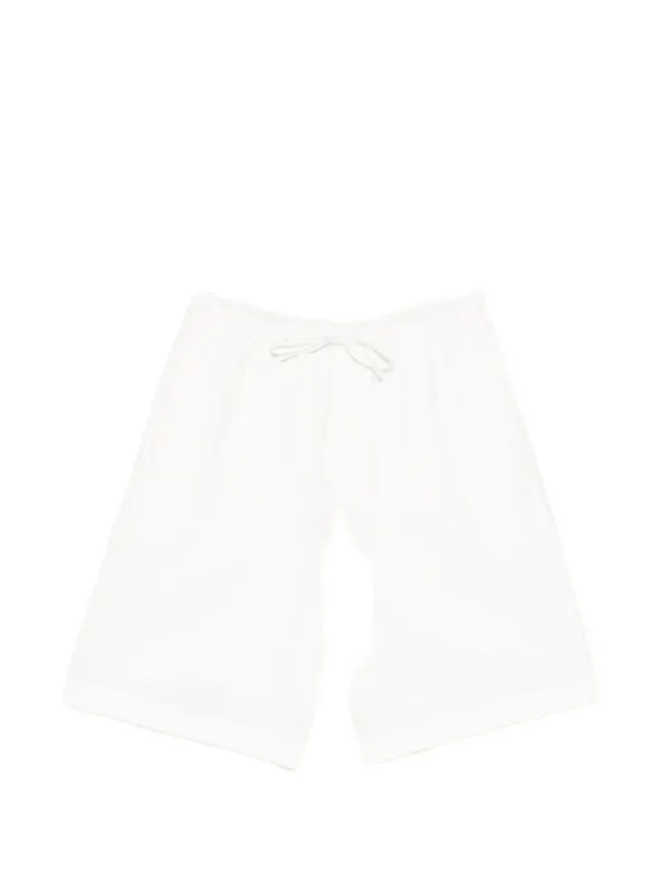 DUNST Cotton Blend Pajama Shorts - White