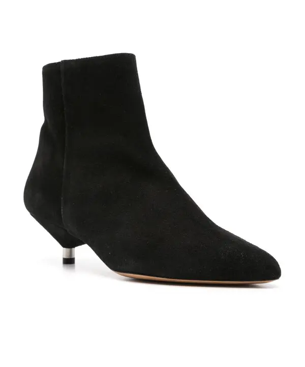 Isabel Marant Étoile Pointed Toe Ankle Boots With Cone Heel