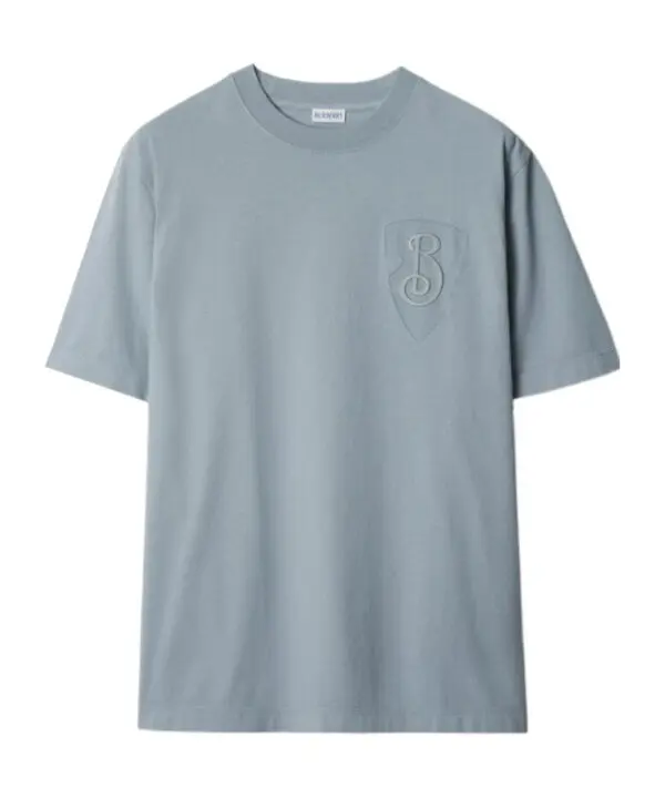 Burberry B-shield Embroidered Crewneck T-shirt - Gale