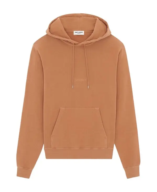 Saint Laurent Long-sleeved Hoodie - Brown