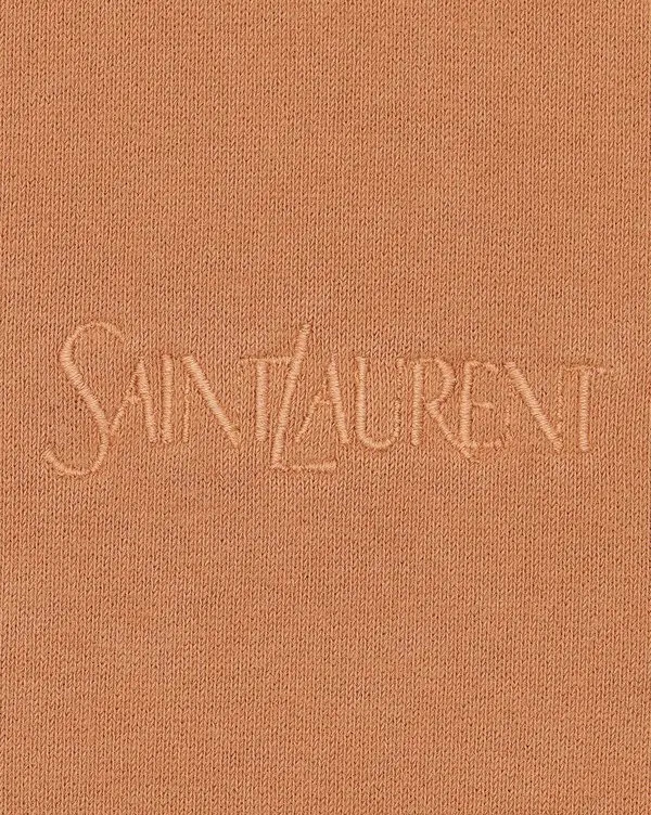 Saint Laurent Long-sleeved Hoodie - Brown