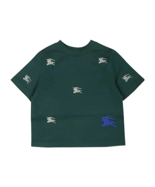 Burberry Cotton T-shirt With Equestrian Knight Embroidery