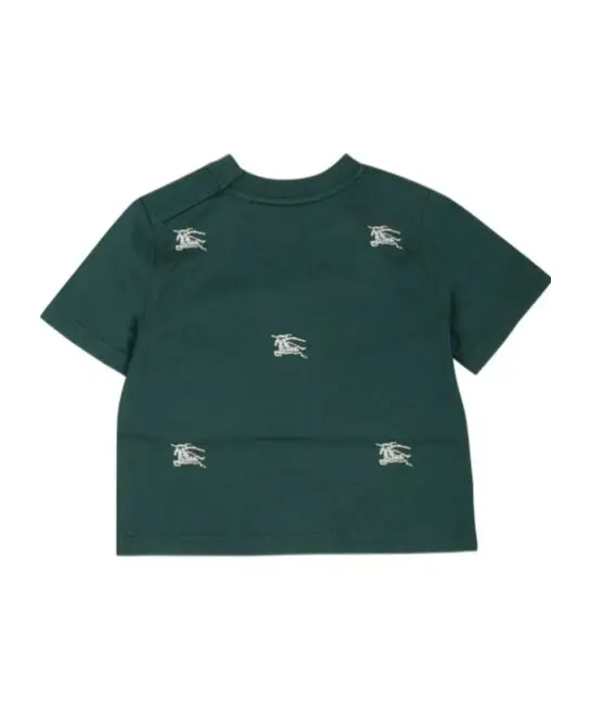 Burberry Cotton T-shirt With Equestrian Knight Embroidery