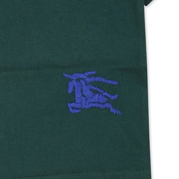 Burberry Cotton T-shirt With Equestrian Knight Embroidery