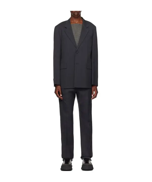 JIL SANDER Single-breasted Tailored Suit - Black