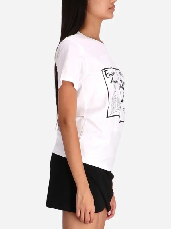 Emporio Armani Logo Round Neck Short Sleeve Shirt