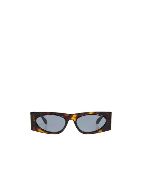 Alaïa Rectangular Cat-eye Sunglasses With Logo Detail - Blue