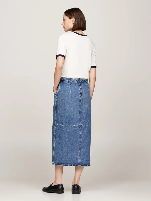 Tommy Hilfiger Denim Skirt With Logo Detail