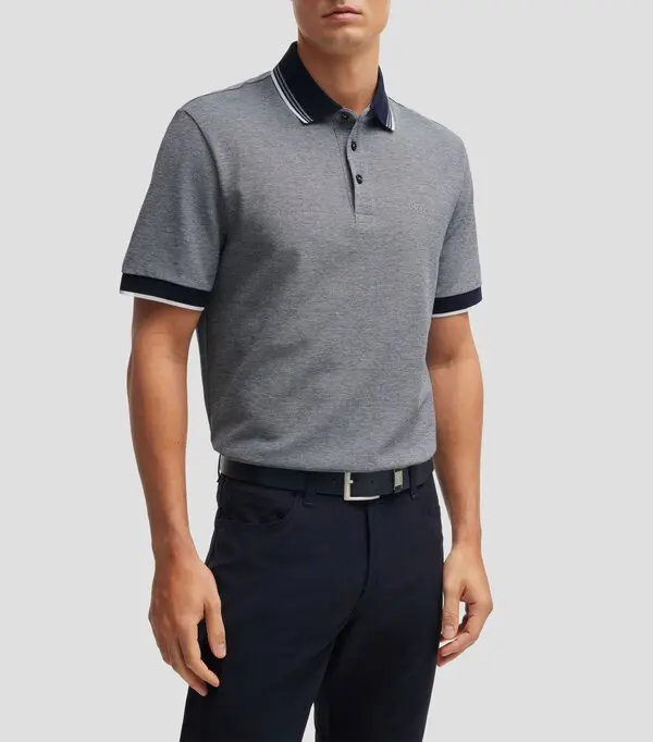 Hugo Boss Logo Embroidered Short-sleeved Polo Shirt