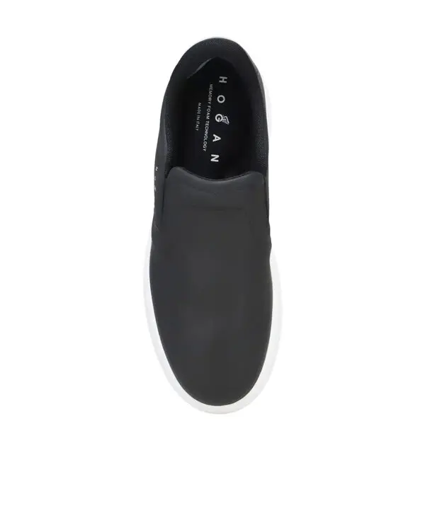 Hogan Slip-on Platform Sneakers With Round Toe And Thick Sole
