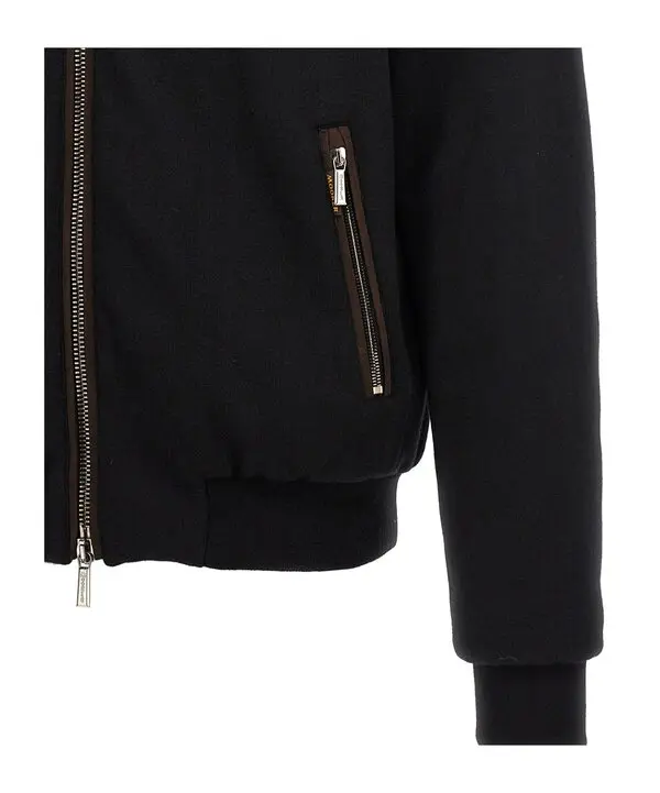 MOORER Bellati-mrw Jacket With Removable Fur Collar - Black