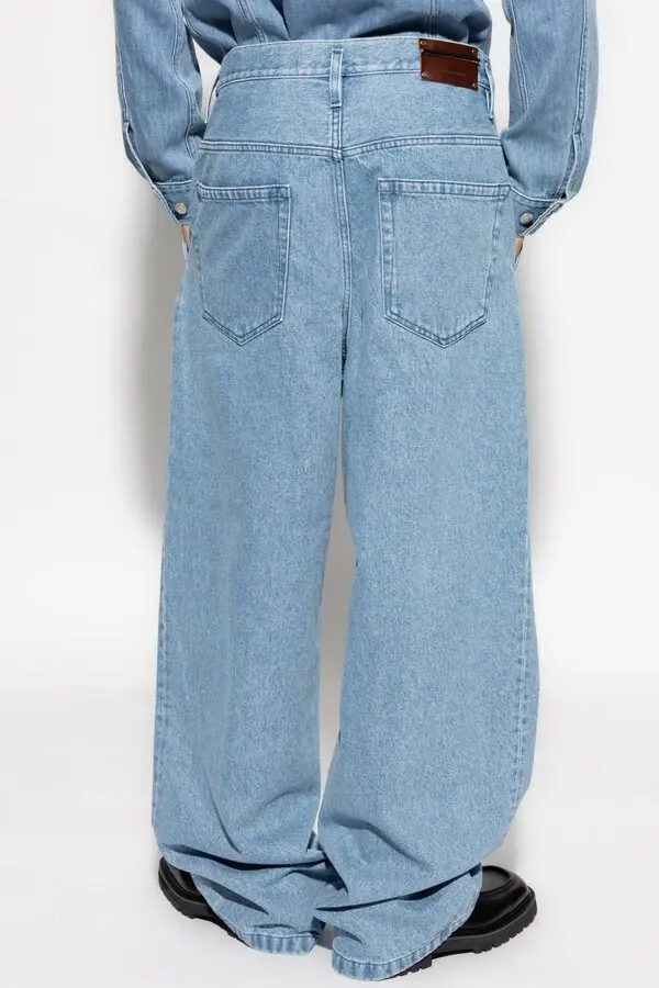 Dries Van Noten Belt Loop Jeans - Light Blue