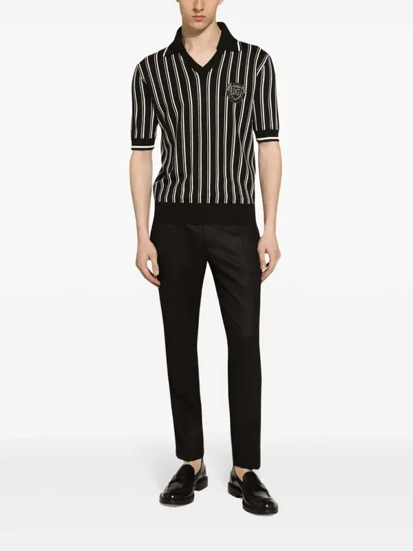 Dolce & Gabbana Tailored Flannel Pants With Fold Detail