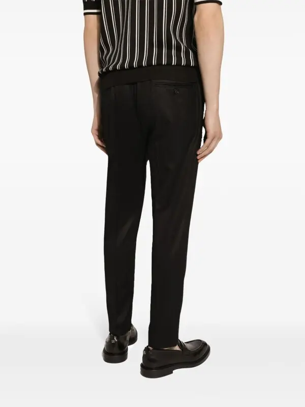 Dolce & Gabbana Tailored Flannel Pants With Fold Detail